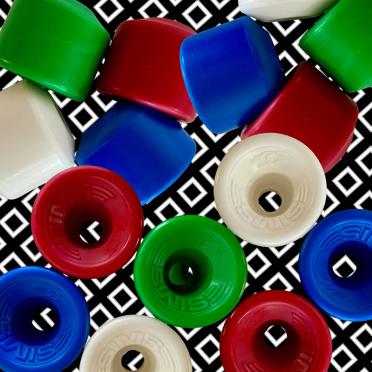 SIMS COMP 2 CONICAL WHEELS 64MM DURO 95A BLUE - 🏂 Exclusive Discount ...